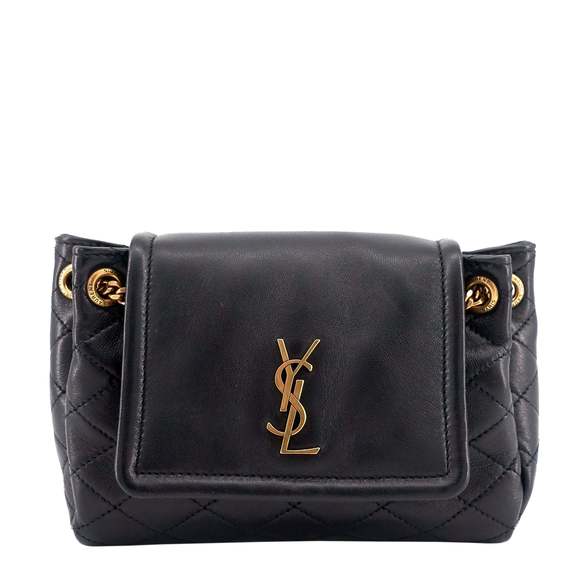 Yves Saint Laurent | Bags | Saint Laurent Mini Nolita Lambskin Leather ...